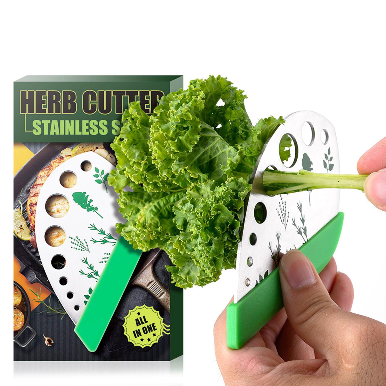 9 holes Stainless Steel Kitchen Herb Leaf Stripping Tool - Awessories