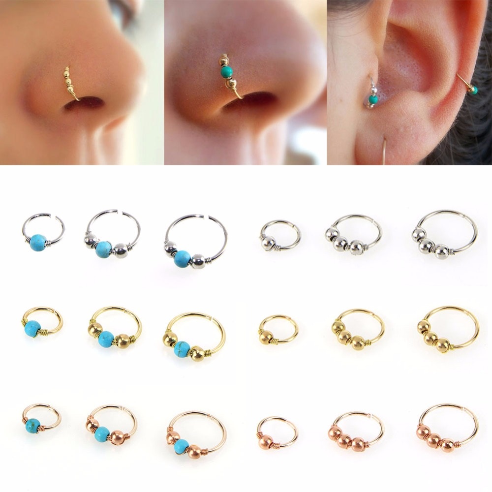 Beads Design Hoop Body Piercing - Awessories