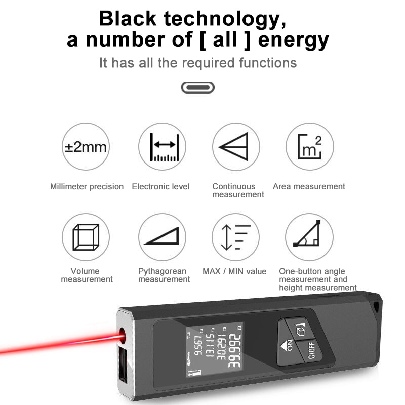 Digital Laser Distance Meter - Awessories