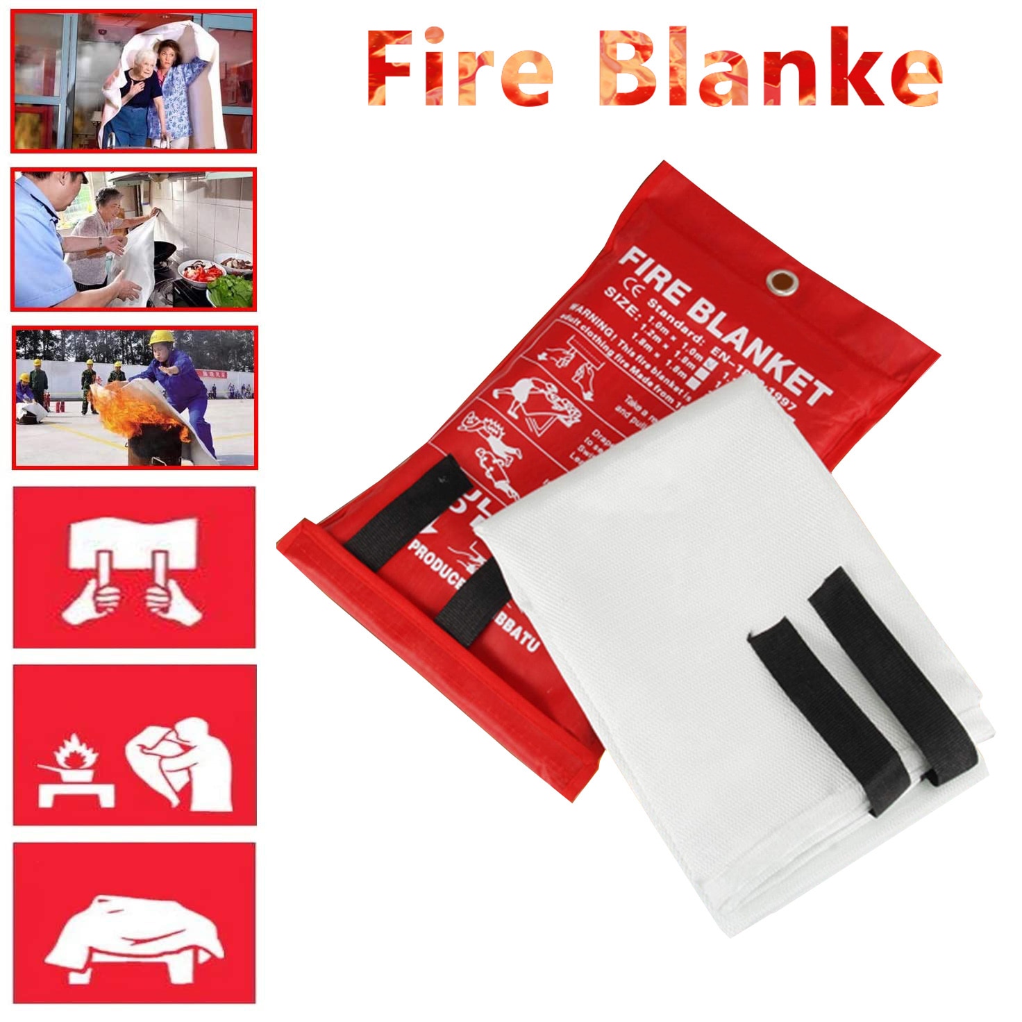 Fiberglass Cloth Fire Blanket - Awessories