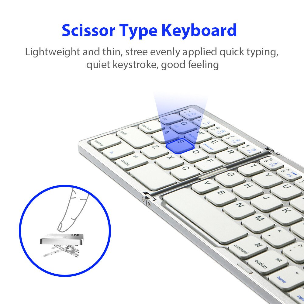 Folding Wireless Bluetooth Keyboard - Awessories