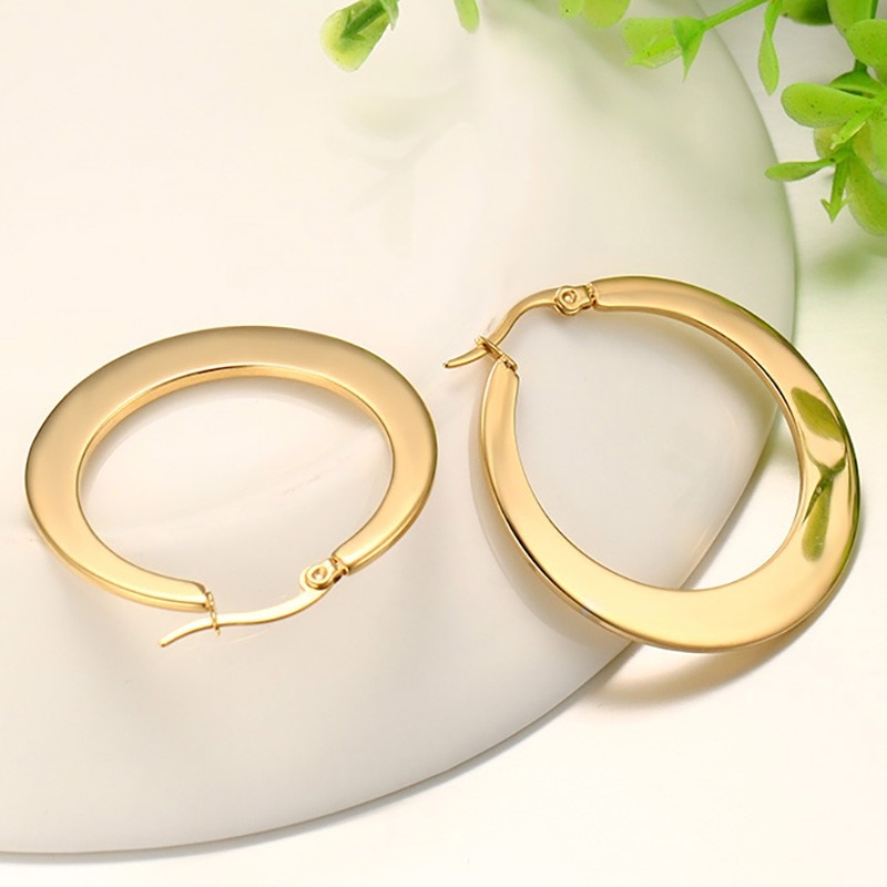 Gold Iron Earrings - Awessories