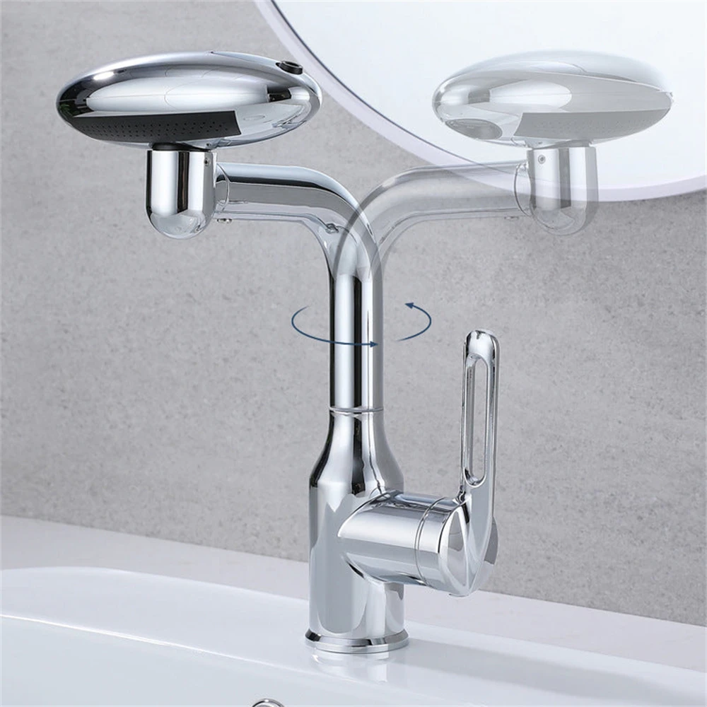 4-in-1 Multi-Directional Chrome Faucet - Awessories