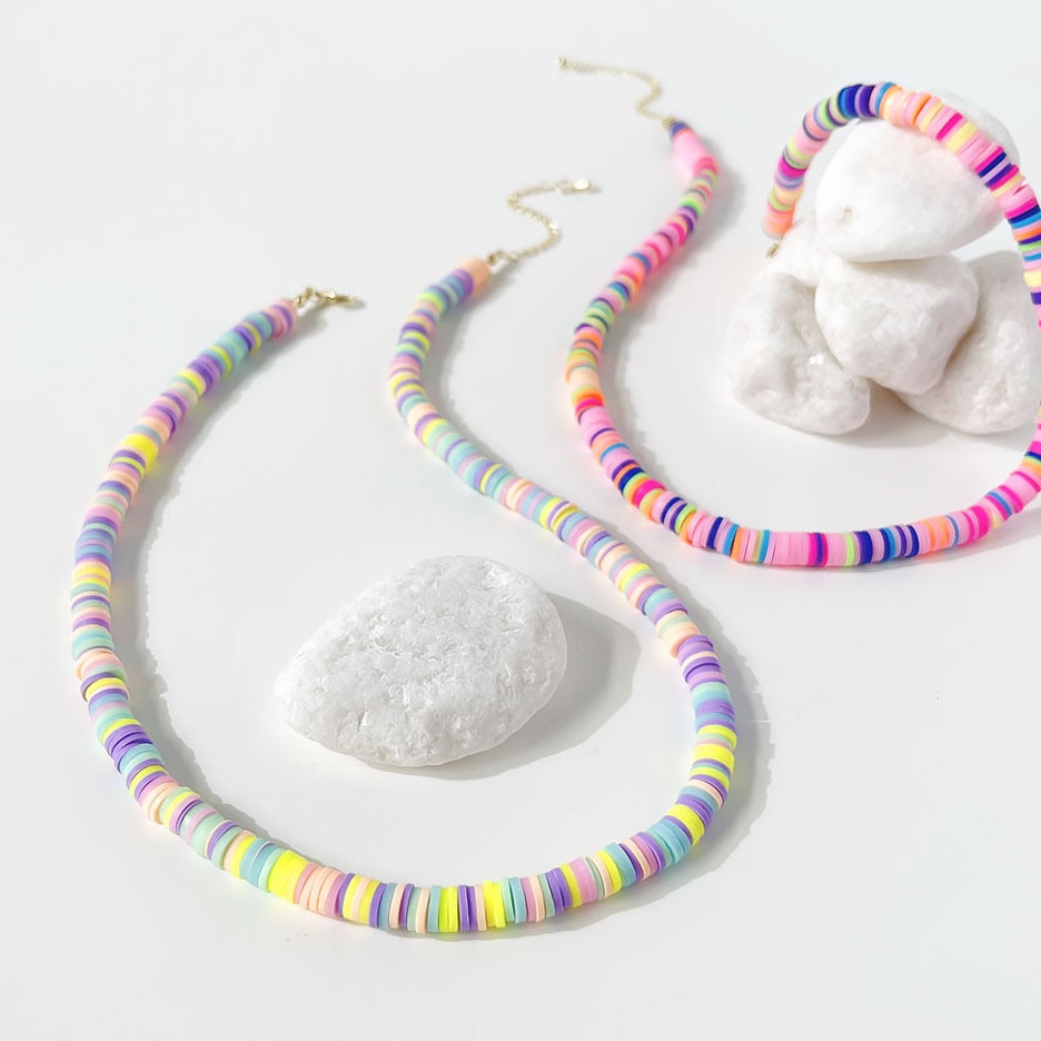 Neon w/ shell Necklace - Awessories