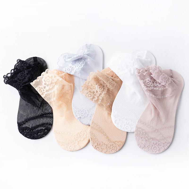 Non-slip Shallow Transparent Socks - Awessories