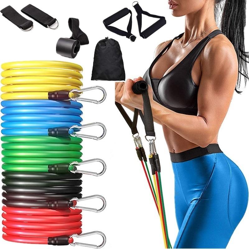 Awessories Resistance Tubes - (11 Pcs Set) - Awessories