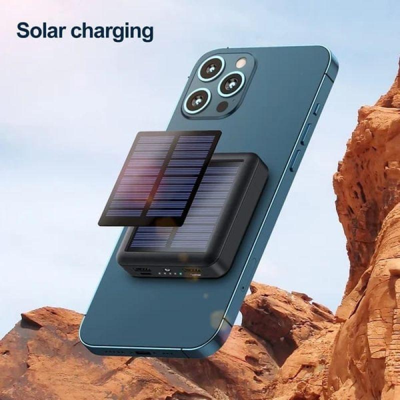 Slim Solar Charging Power Bank - Awessories