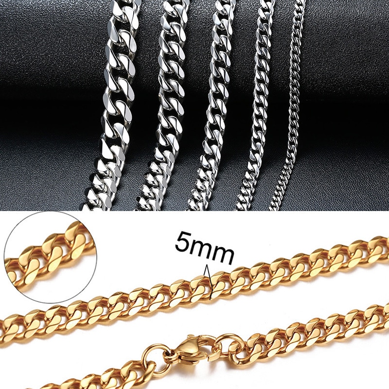 Stainless Steel Unisex Chain Necklace