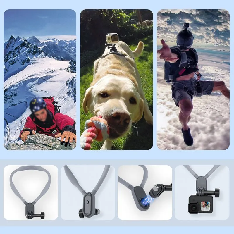 U-shape Neck Holder Mount for Sports Camera - Awessories