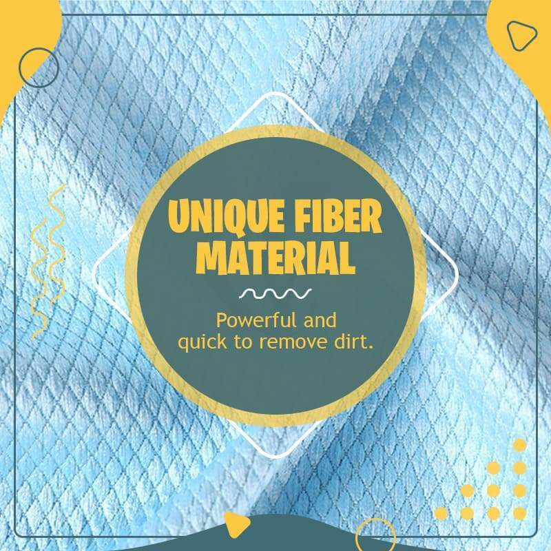 Wave Pattern Fish Scale Cloth Rag 2Pcs/Set - Awessories