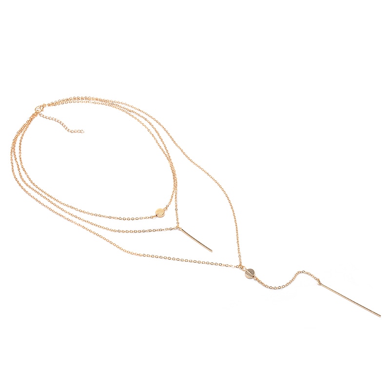 Women's Stylish 3-Layers Chain Necklace - Awessories