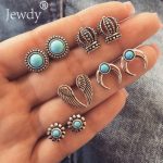 Set Women's Crystal Bohemian Stud Earrings - Home Goods, Clothing & Accessories Online | Awessories