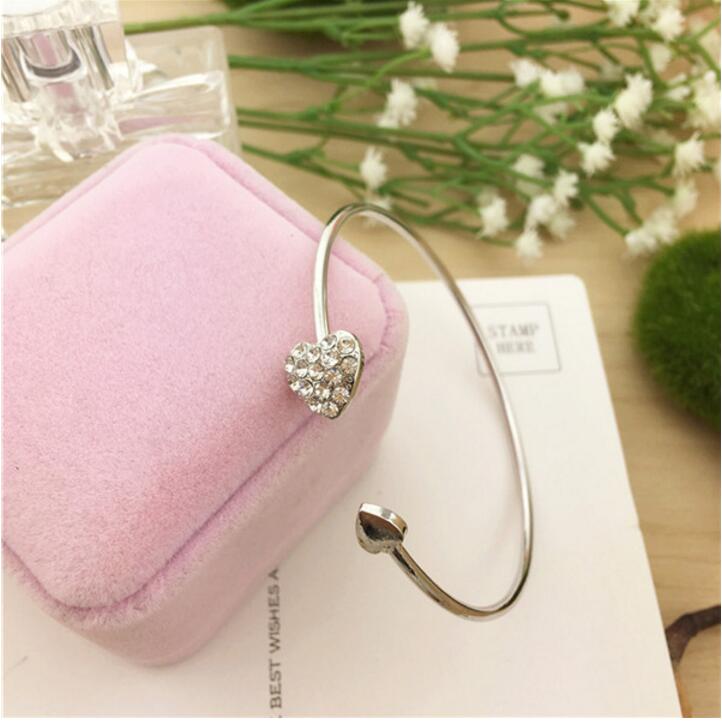 Crystal Heart Bracelet Bangle For Women - Home Goods, Clothing ...