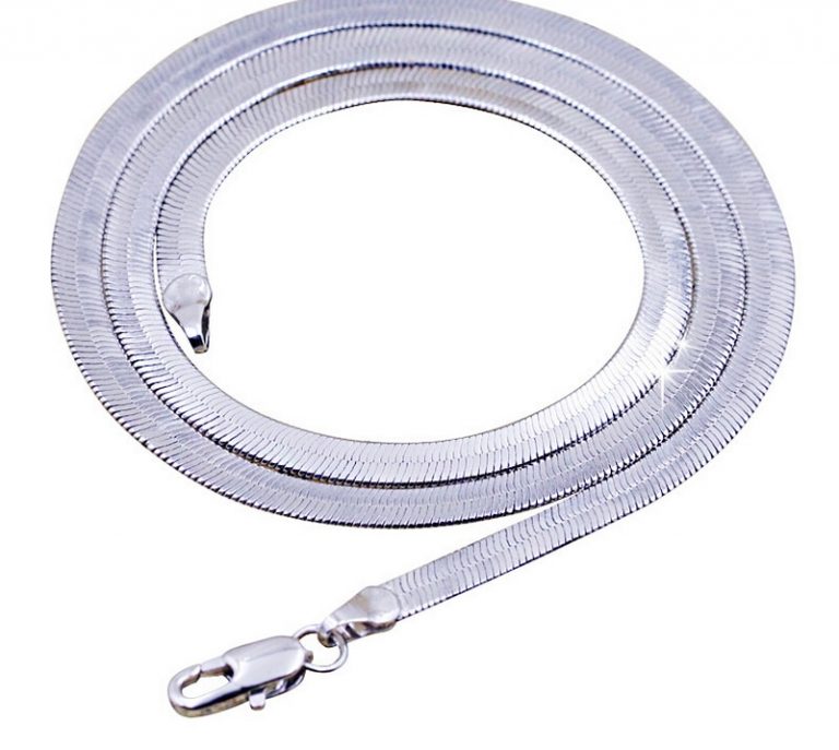 Silver Flat Chain Necklace - Home Goods, Clothing & Accessories Online ...