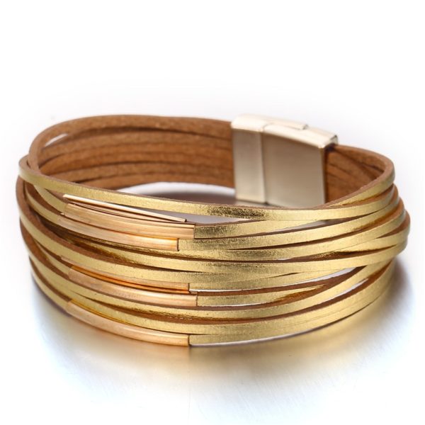 Women's Design Vintage Multiple Layer Leather Bracelet - Home Goods ...