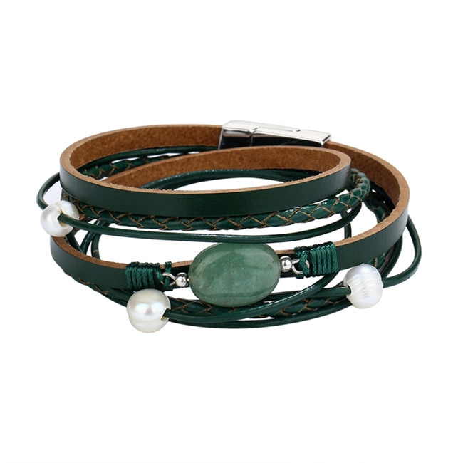 Women's Design Vintage Multiple Layer Leather Bracelet - Home Goods ...
