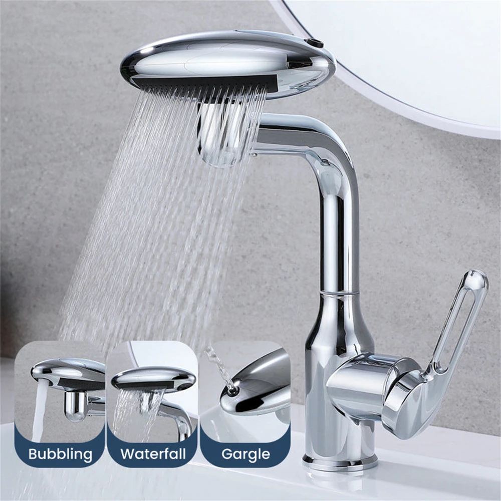 4-in-1 Multi-Directional Chrome Faucet - Awessories