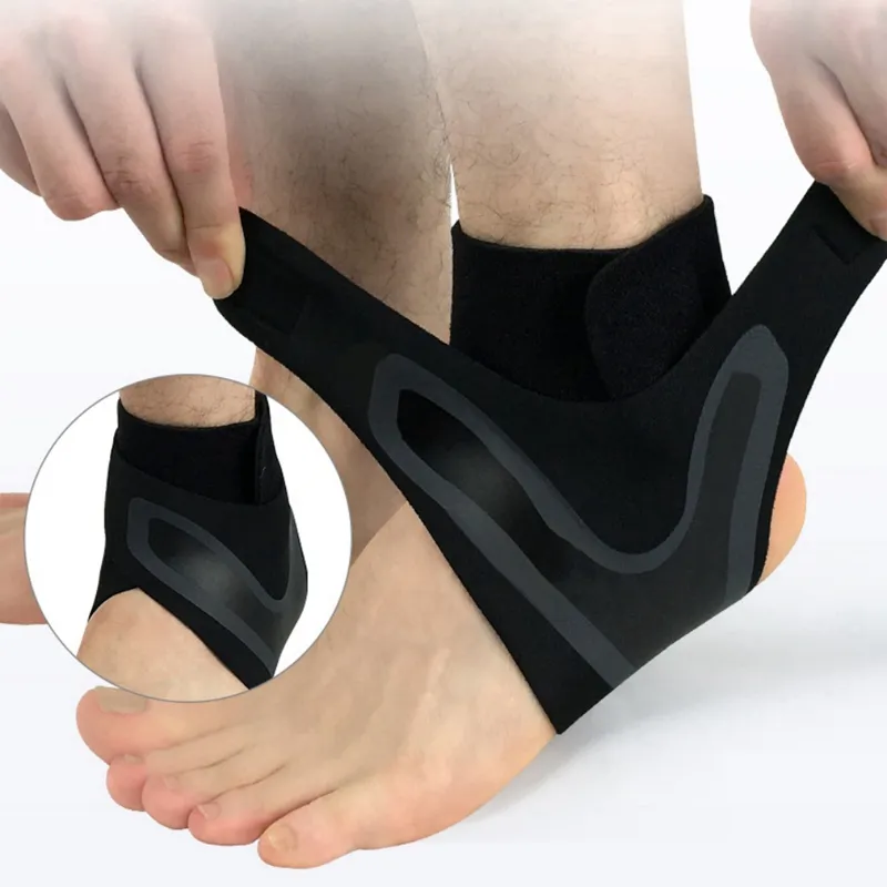 Elastic Ankle Compression Brace With Anti-Sprain Support - Awessories