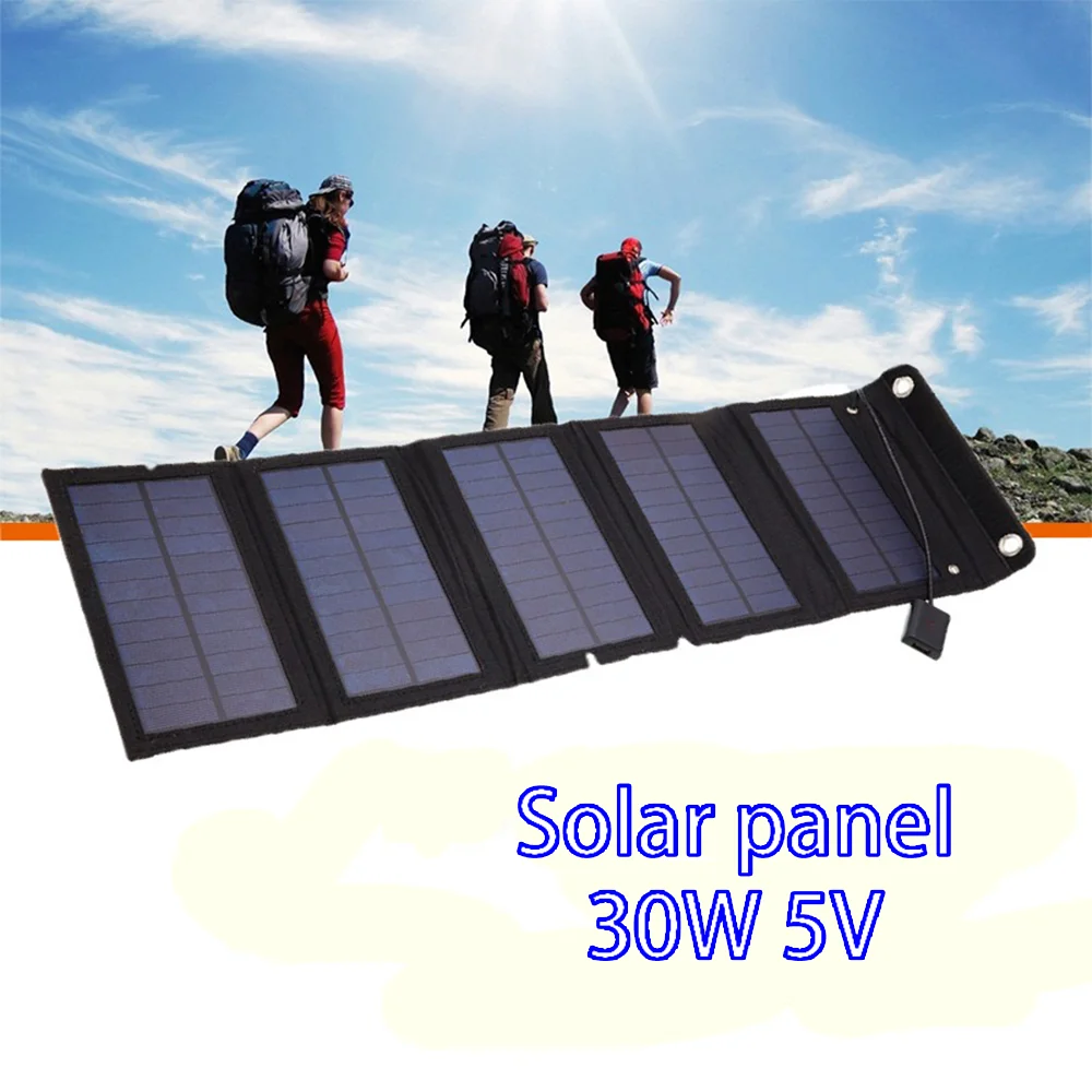 Portable Foldable USB Solar Panel Charger - Awessories