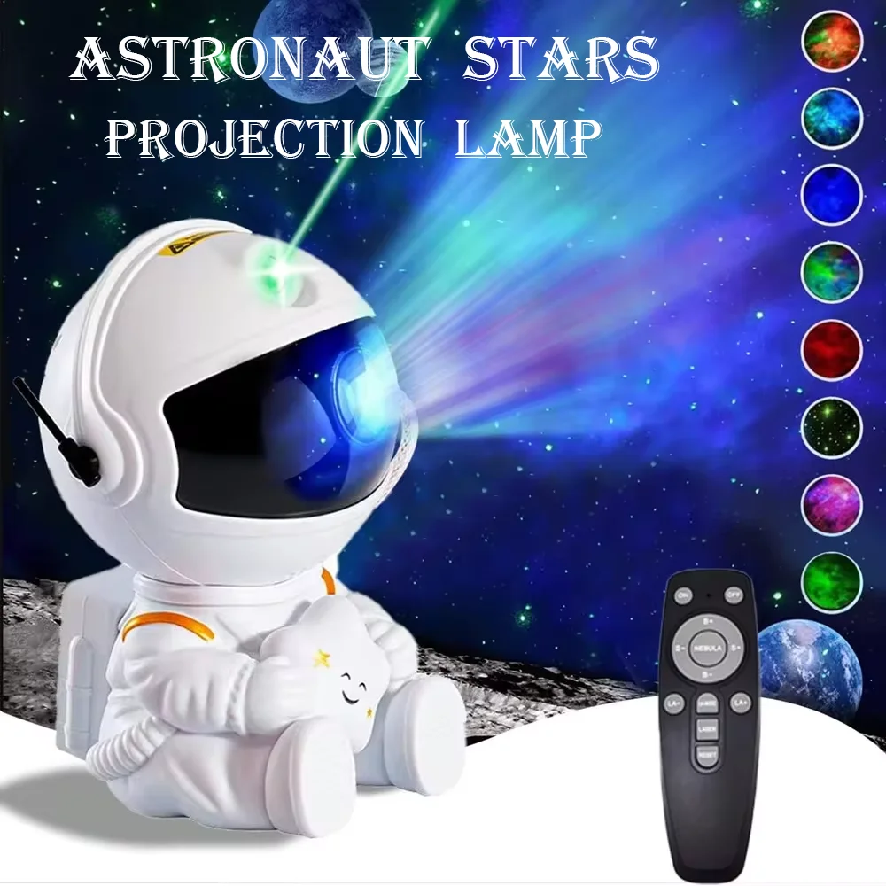 Astronaut Galaxy Star Projector Night Light - Awessories